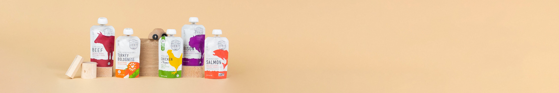 Meat Baby Food Pouches // Ethically Sourced // Serenity Kids®