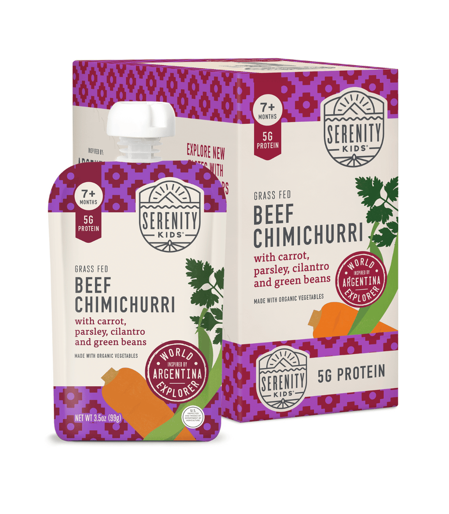 Beef Baby Food Pouch | Beef Chimichurri | Beef Puree