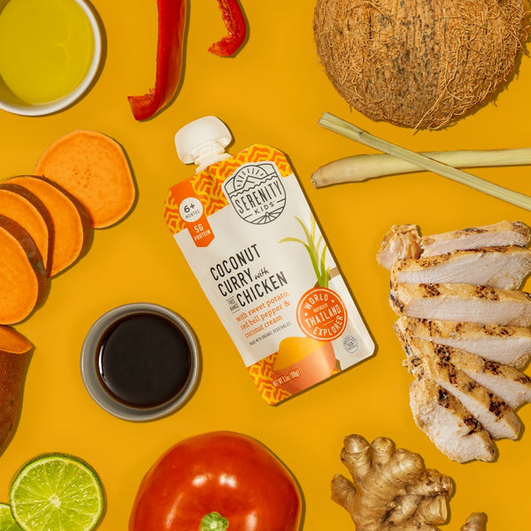 Shop Coconut Curry Baby Food Pouch | Serenity Kids