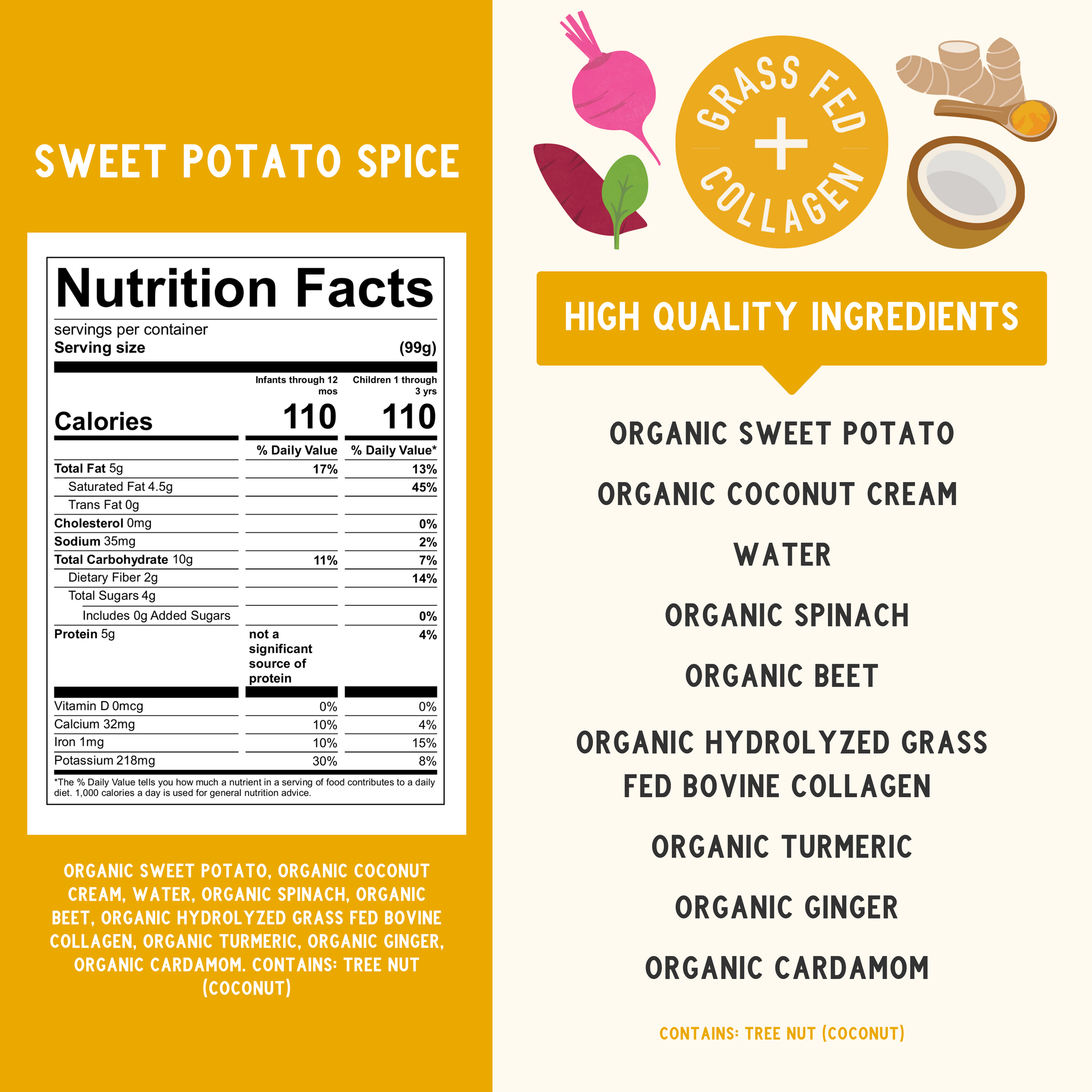 Sweet Potato Spice Dairy-Free Smoothie // Serenity Kids®