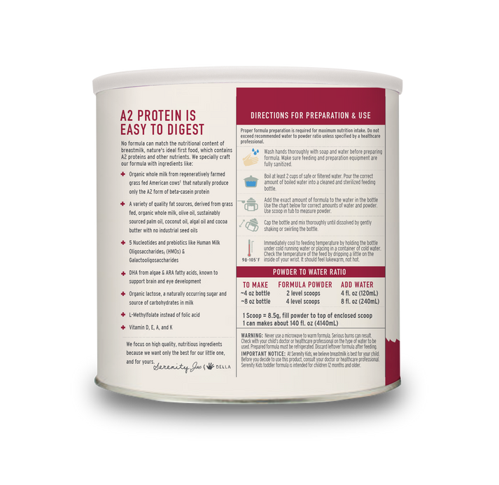 A2 Formula for Toddlers | Serenity Kids®