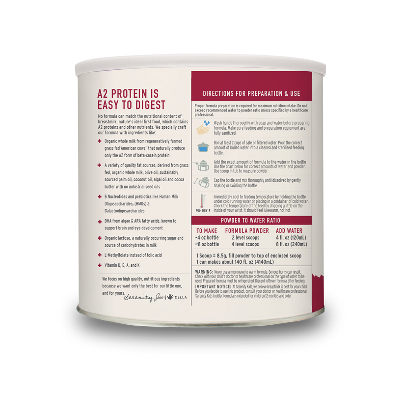 A2 Formula for Toddlers | Serenity Kids®