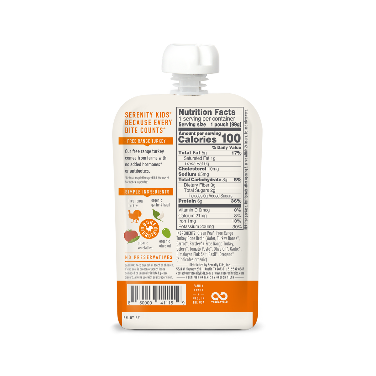 Turkey Baby Food Pouch // Turkey Bolognese // Serenity Kids®