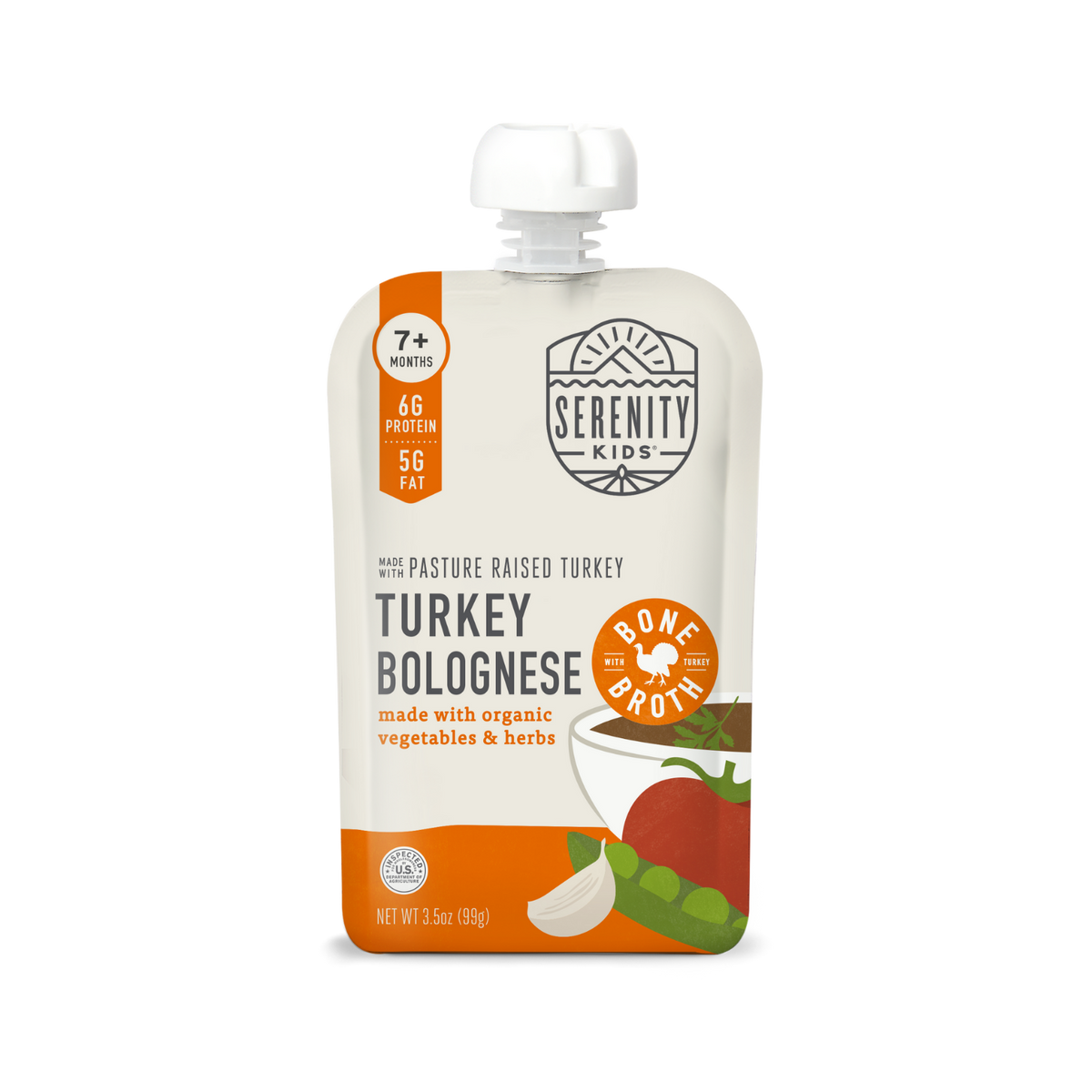 Turkey Baby Food Pouch // Turkey Bolognese // Serenity Kids®