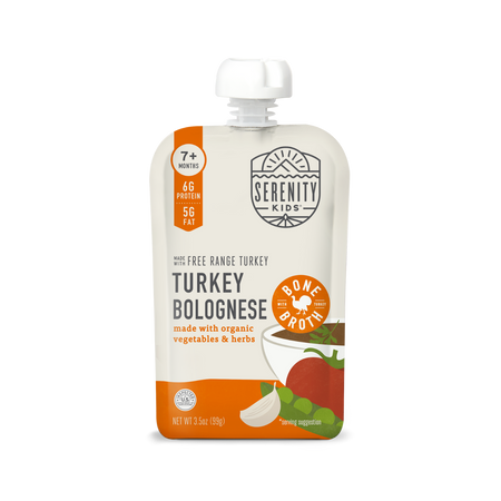 Turkey Baby Food Pouch // Turkey Bolognese // Serenity Kids®
