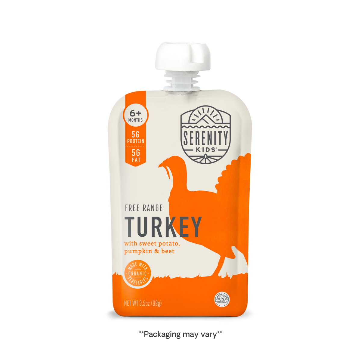 Turkey Baby Food Pouch // Organic Baby Food // Serenity Kids®