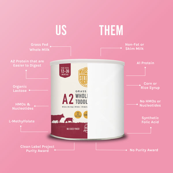 Toddler Formula // A2 Whole Milk Formula // Serenity Kids®