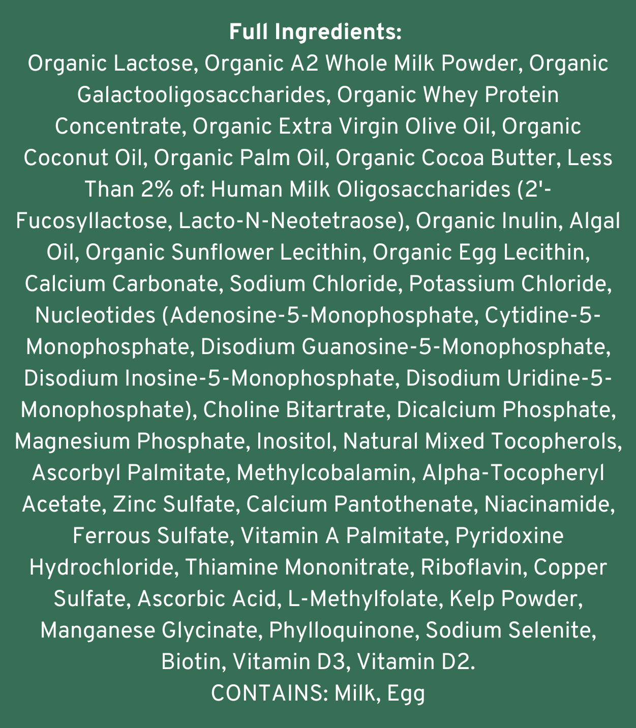 Toddler Formula // A2 Whole Milk Formula // Serenity Kids®