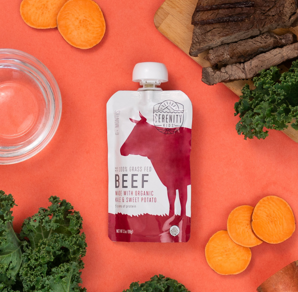 Beef Baby Food Puree // Kale & Sweet Potato // Serenity Kids®