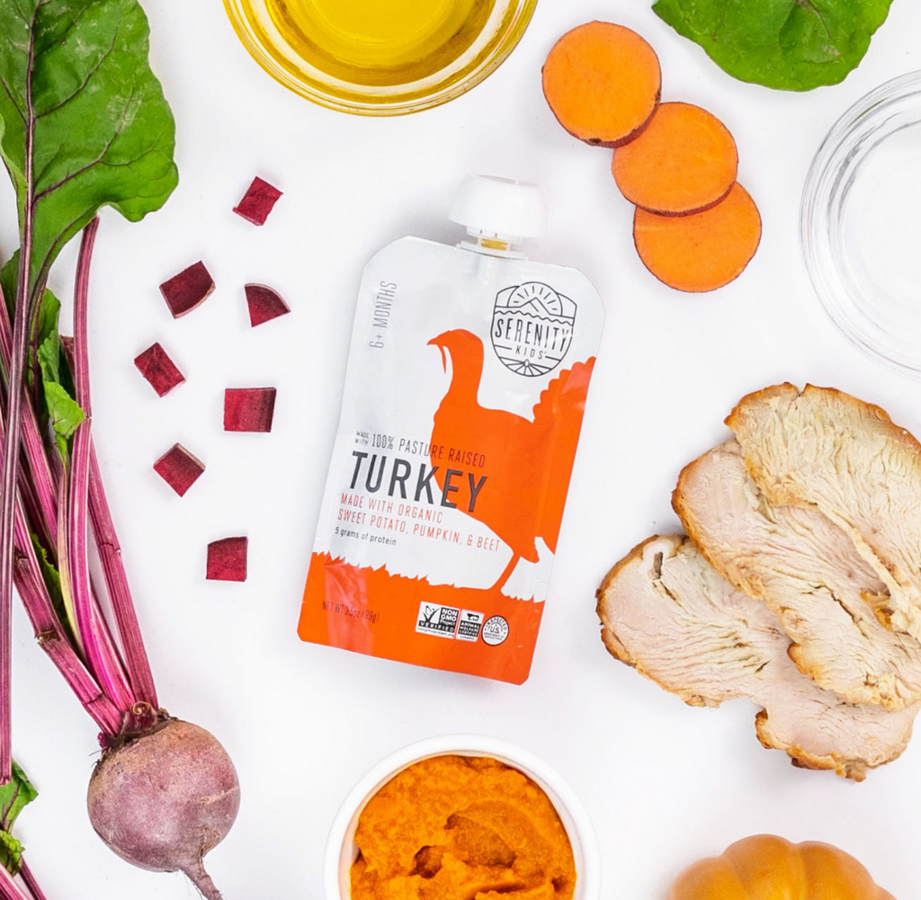 Turkey Baby Food Pouch // Organic Baby Food // Serenity Kids®